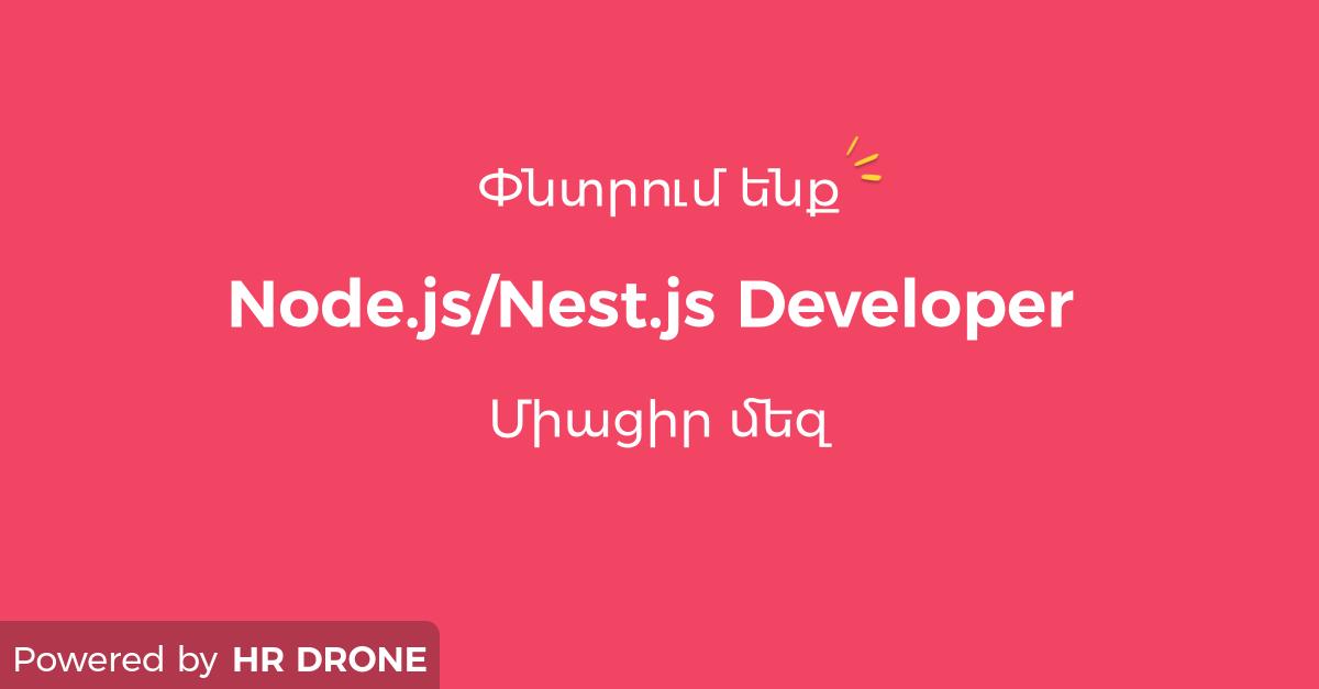 Node.js/Nest.js Developer - M-One | HR Drone