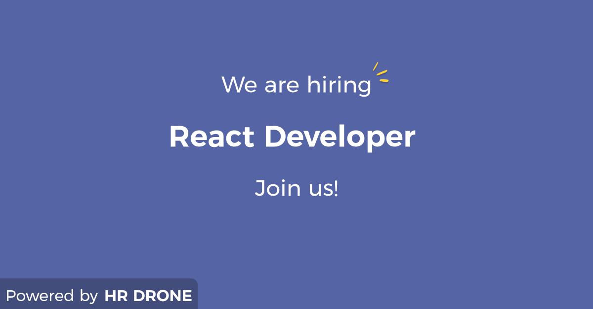 React Developer - Digital Wave | HR Drone